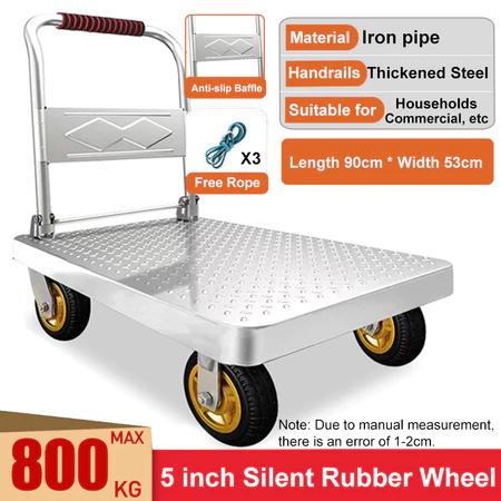 Jual Troli Barang Lipat Hand Truck Model Besi 800 Kg Besi Ringan Lipat ...