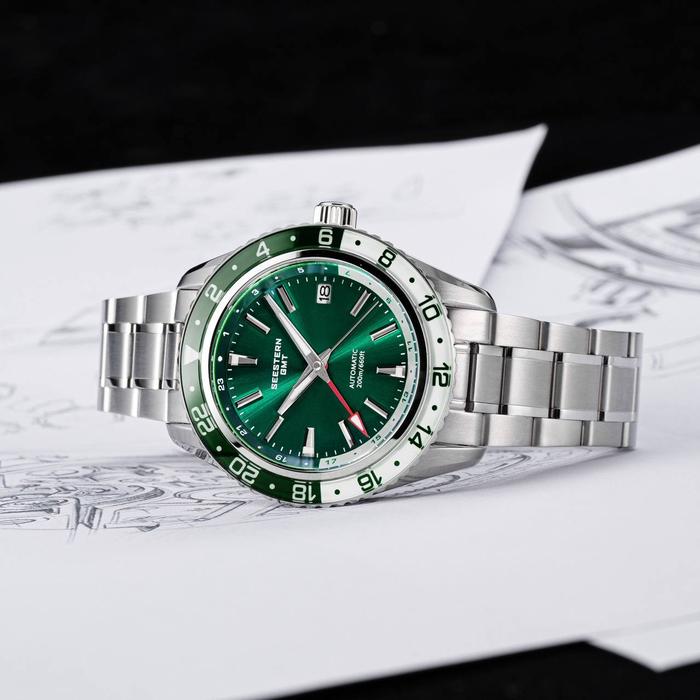 Jual Seestern S456 GMT pearl dial GS Homage Watch - Kota Madiun - Joker ...