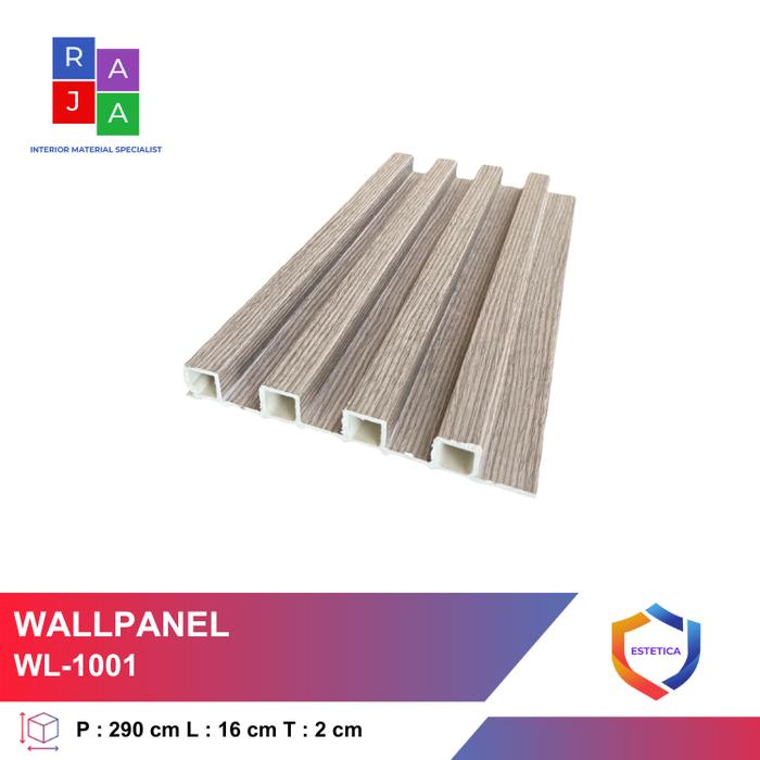 Jual Wallpanel WPC Wood Panel Kisi Kisi Kayu WL Series Panjang 2.90 Meter Harga Per Lembar - WL ...