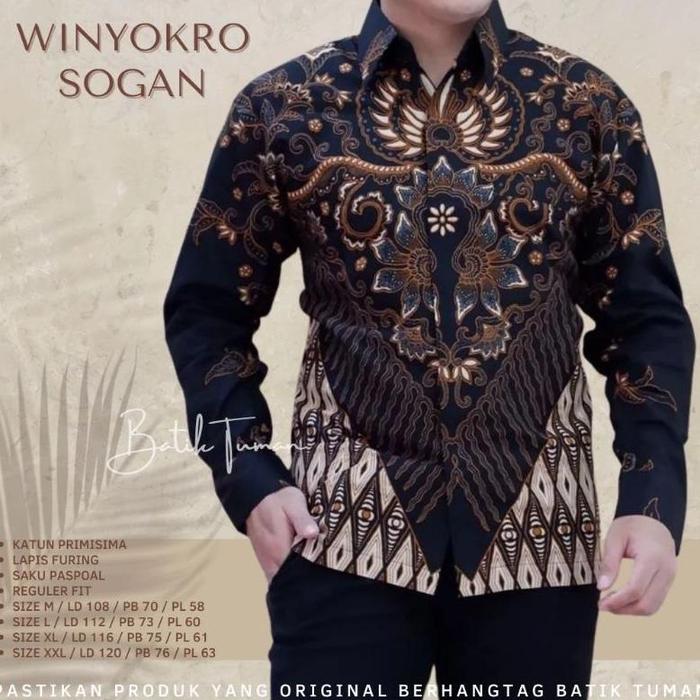 Jual Hem Kemeja Baju Batik Pria Satrio Dewo batik Laki Laki Slimfit ...