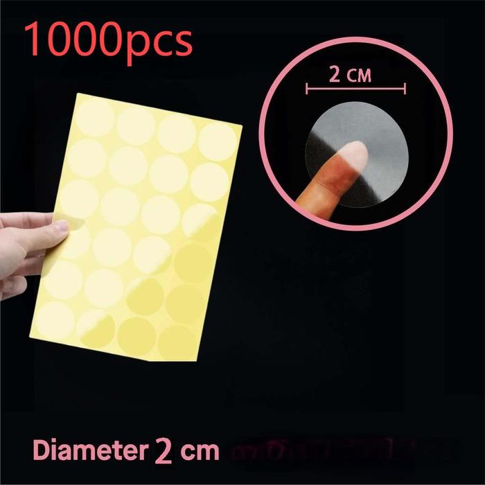Jual 1000pcs Sticker Label Segel Sticker Transparan Anti Air Vinyl ...