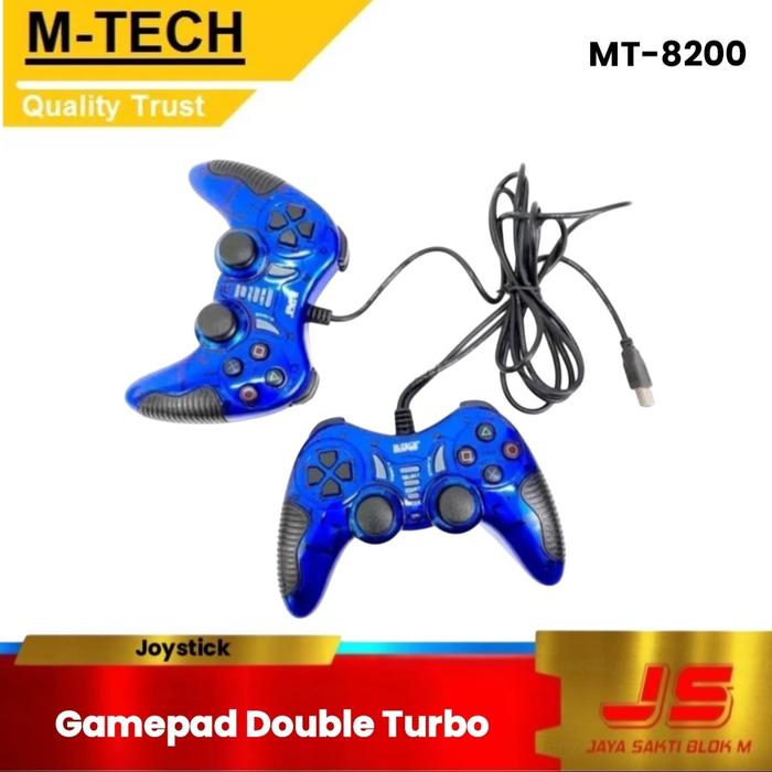 Jual M-Tech Gamepad Double Turbo MT-8200 Joystick For PC /Laptop - Biru ...