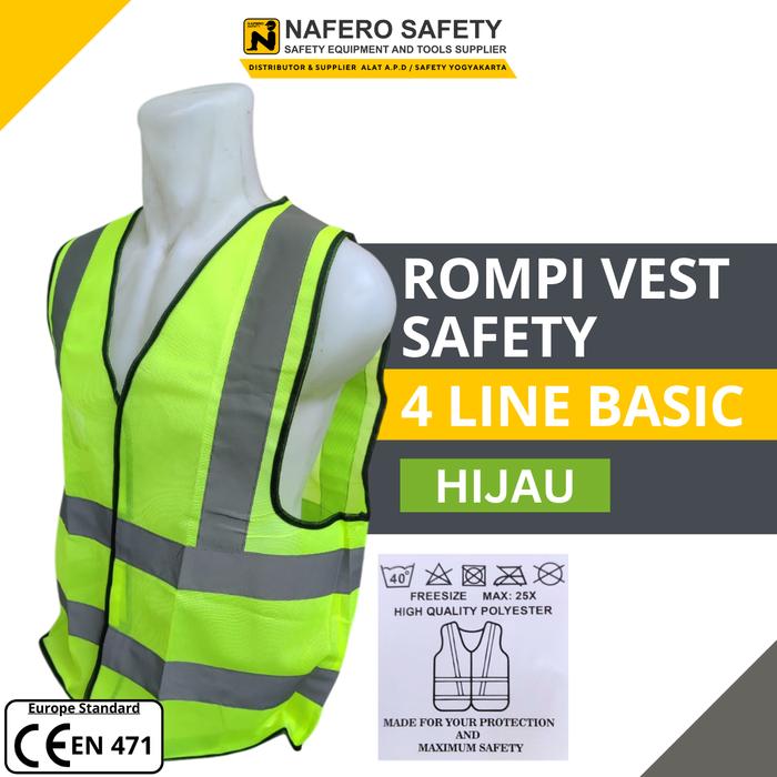 Jual ROMPI SAFETY PROYEK POLYESTER 4 LINE BASIC SCOTLIGHT APD K3 ...