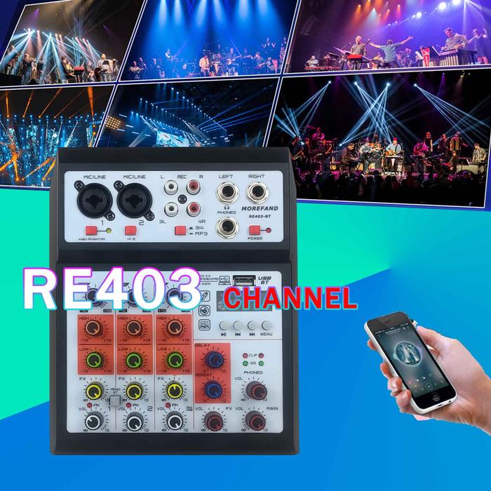 Jual mixer 4/6/8 channel mixer audio Mixer profesional amplifier Stereo ...