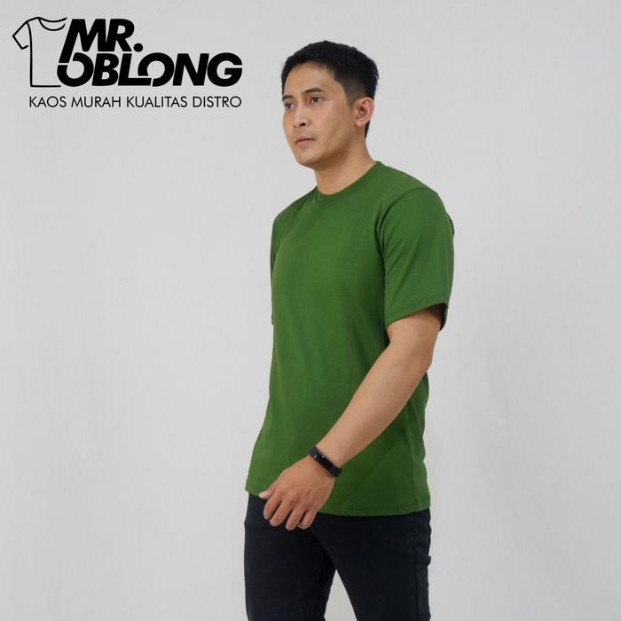 Jual KAOS POLOS PENDEK COTTON COMBAD 30S PREMIUM PART2 - hijau botol, S ...