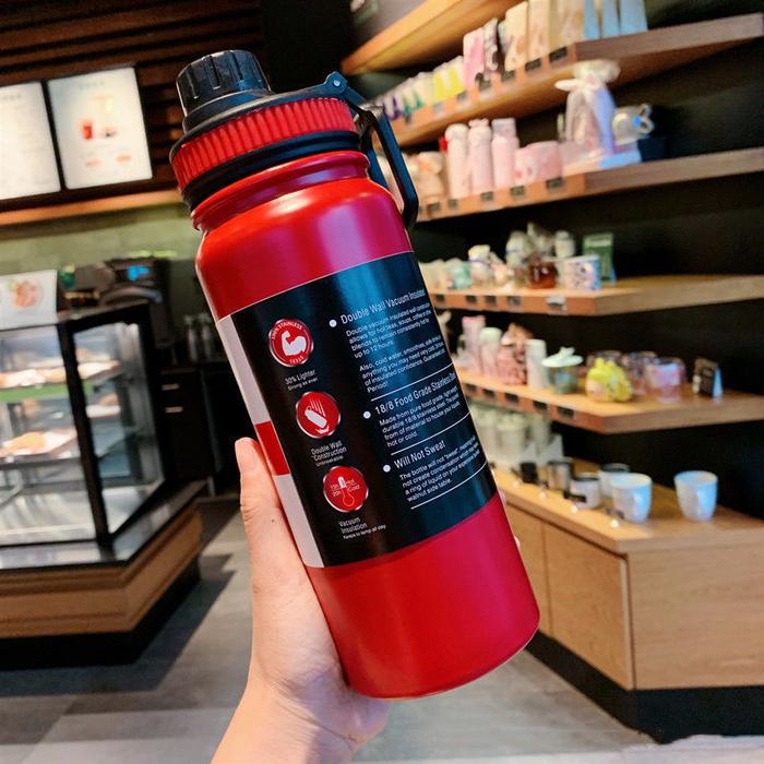 Jual Botol Minum / TERMOS Sport Tumbler Minum STAINLESS STEEL 1 Liter ...