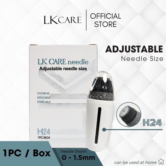Jual LKcare Neddle H24 Adjustable Derma Stamp BioNeedle H24 Hydrapen ...