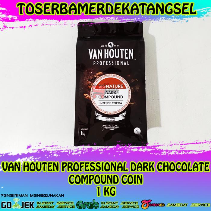 Jual Van Houten Professional Chocolate Compound Coin 1 Kg / Coklat Compond - Dark Choco - Kota ...