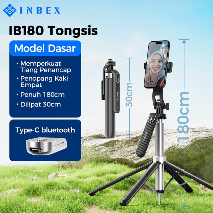Promo 【24 shipping & COD 】INBEX IB180 Tripod Tongsis Quadpod Handphone ...