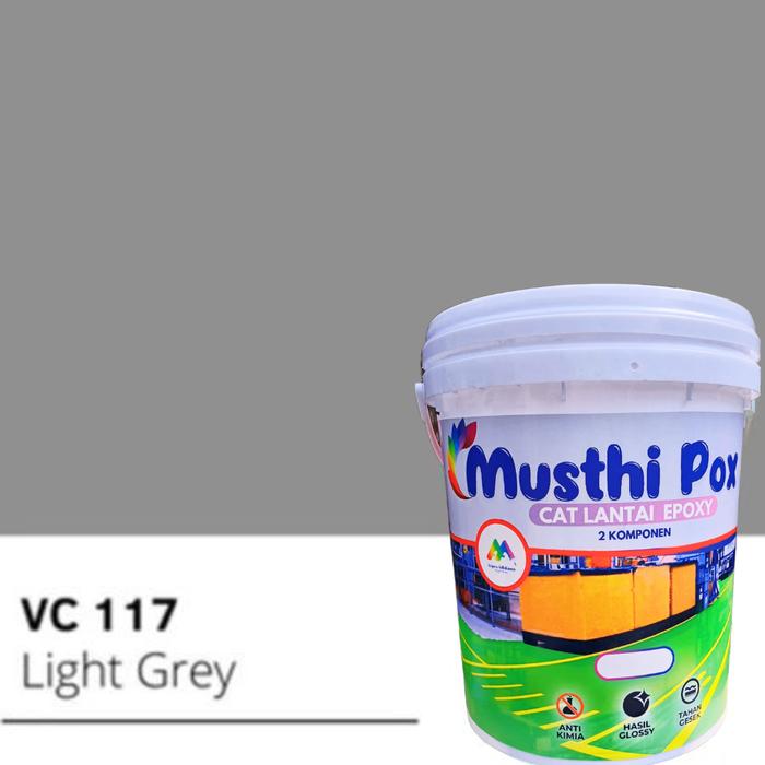 Jual Cat Lantai Epoxy Primer BodyCoat TopCoat Mengkilap Musthi Pox 20 Kg utk Beton Keramik Semen ...