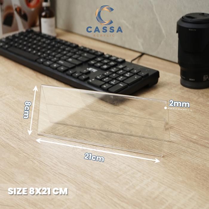 Jual Akrilik Papan Nama Segitiga / Display Nama Meja - 8x21cm - Jakarta ...