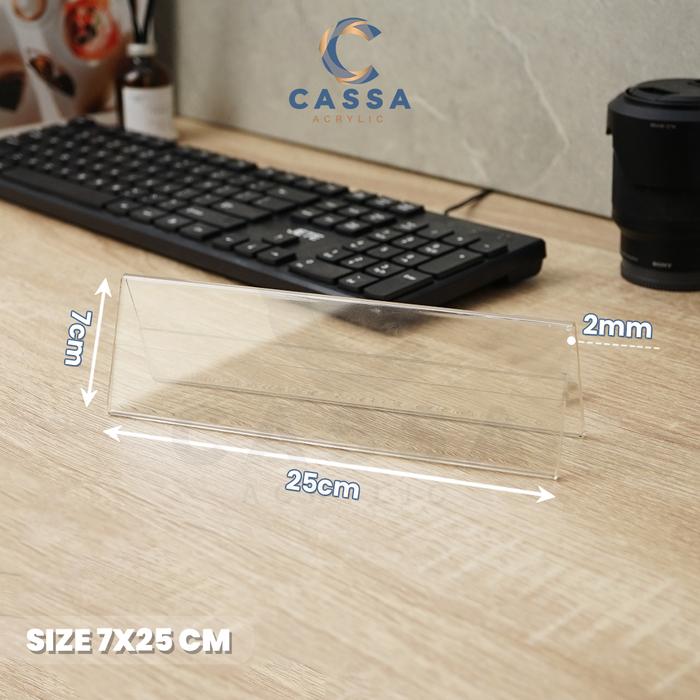 Promo Akrilik Papan Nama Segitiga / Display Nama Meja - 7x25cm ...