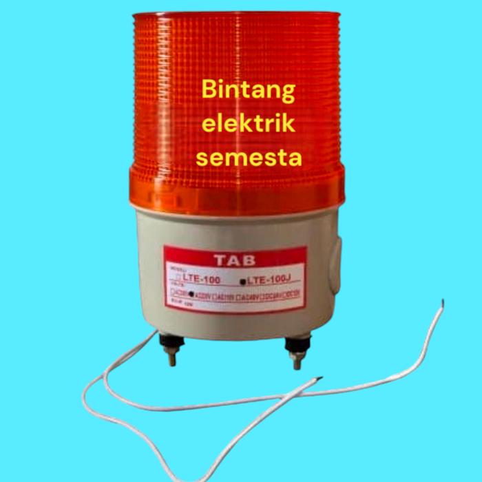 Jual Lampu Darurat LED 4 Inch Rotary Warning Light + Buzzer 220 AC Ori ...
