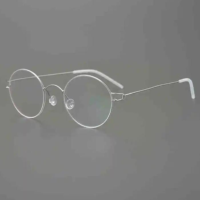 Jual Denmark Screwless Round Titanium Glasses Frame Men Women Children ...