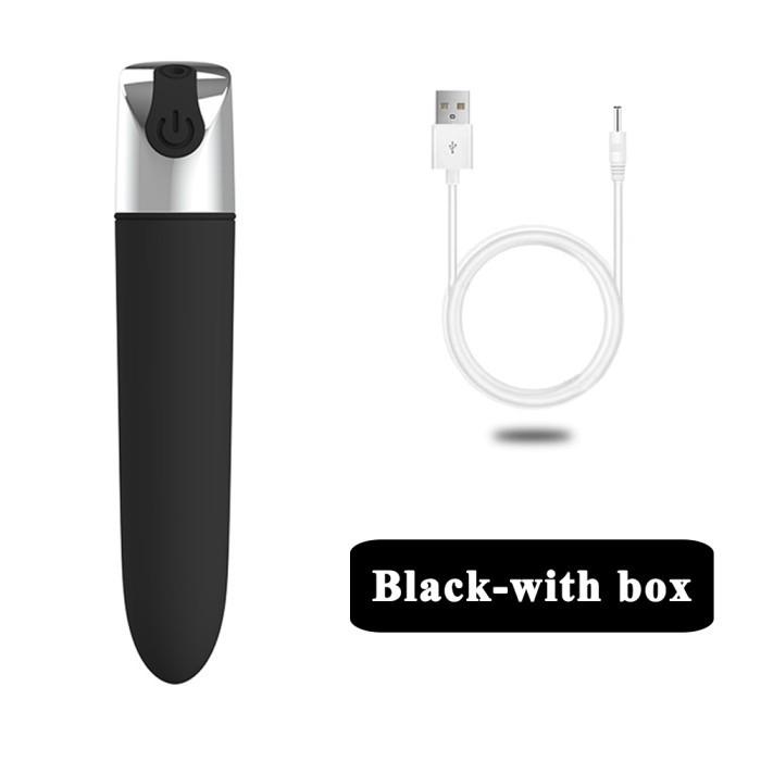 Jual Mini bullet usb rechargeable alat pijat 10 mode getar - putih ...