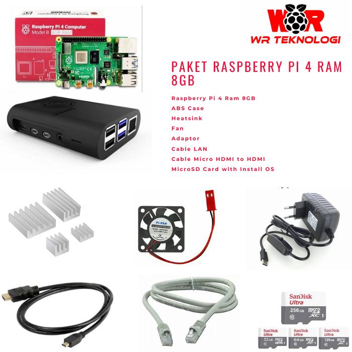 Jual Paket Lengkap Raspberry Pi 4B Ram 8GB Siap Pakai - Kota Tangerang ...