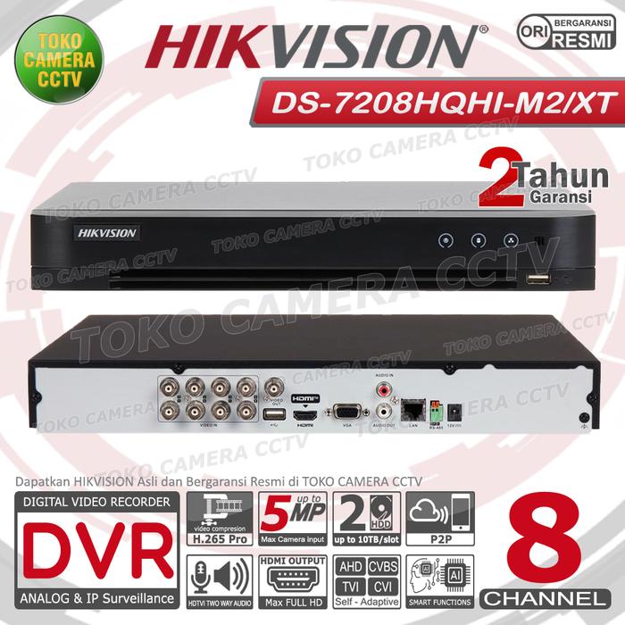 Jual DVR HIKVISION 8 CHANNEL iDS-7208HQHI-M2/XT ACUSENSE 5MP - Jakarta ...