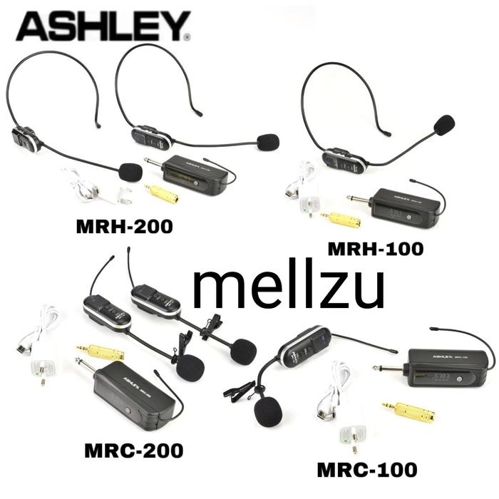 Jual Mic Wireless Ashley MRH 200 - MRC 200 - MRH100 - MRC100 Headset ...
