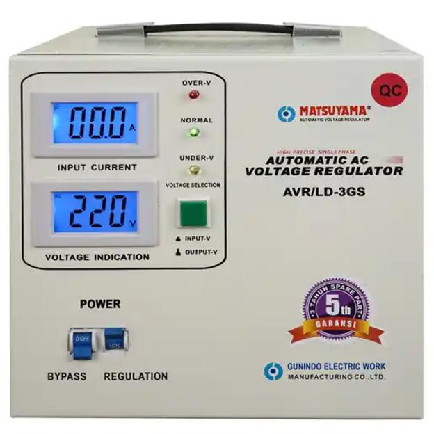 Jual MATSUYAMA Stabilizer 3 KVA - LD 140V 1P 3000 VA ( 1 Phase / 1 Fasa ...