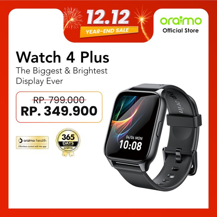 Promo Oraimo Watch 4 Plus Smartwatch 2.01'' Large Screen Bluetooth OSW ...