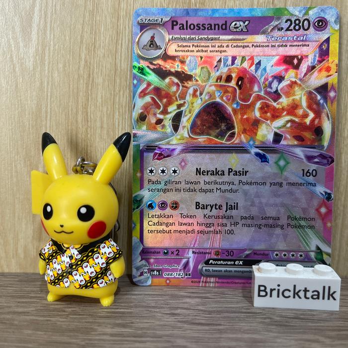 Jual Kartu Pokemon TCG sv8s Sandygast 087/182 C , Palossand ex RR ...