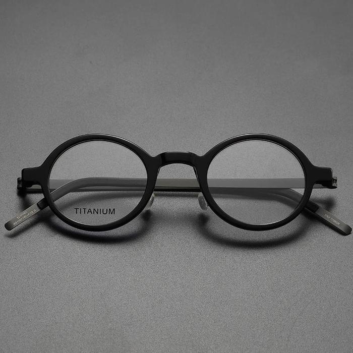 Jual Denmark Design Ultralight Screwless Eyeglasses Men Women Round ...