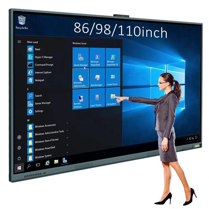 Jual Interactive Flat Display 100/ 98 Inch 4K Smartboard TV Digital ...