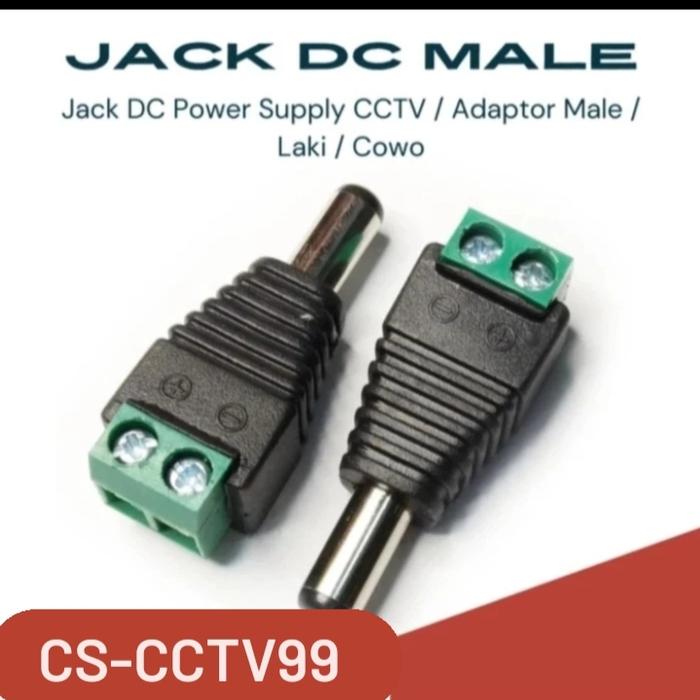 Jual JACK DC MALE/CONECTOR POWER KAMERA CCTV ECERAN - Jakarta Utara ...