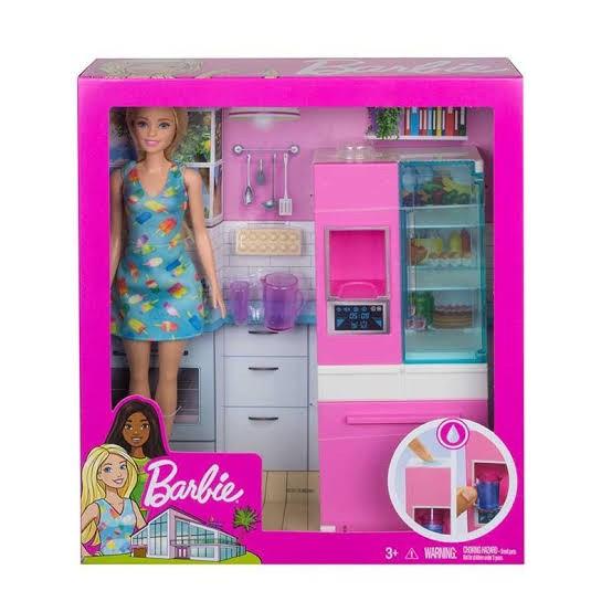 Jual Barbie Set: ready Refrigerator with Water Dispenser atau Barbie ...