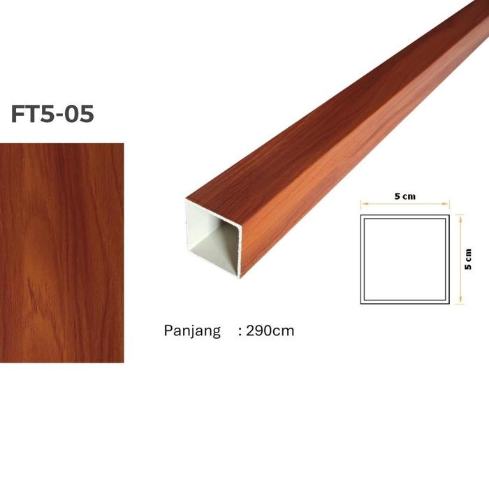 Jual PVC Wall Panel Square Tube Wood Panel WPC Wall Panel PVC Kisi Kisi ...