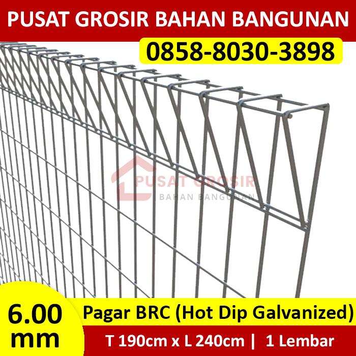 Jual Pagar BRC 190cm x 240cm x 6mm SNI Hot Dip Galvanized 190x240x6 Per ...