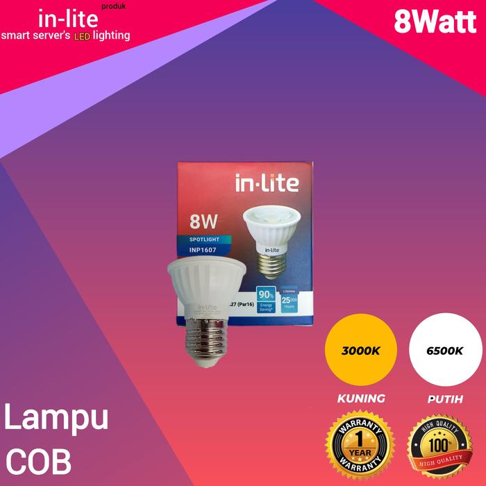 Jual Lampu INLITE PAR COB INP1607 5W 8W Mangkok Sorot Spot Light E27 ...