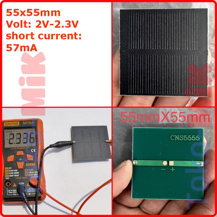 Jual DIY Modul Mini Solar Panel Surya 2V 5V 6V 9V 12V 18V Berbagai ...