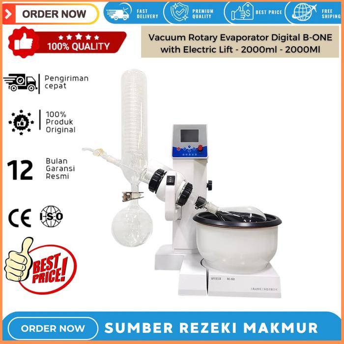 Jual Vacuum Digital Vertical Rotary Evaporator Electric Lift 2 Liter Rotavap Lab - Jakarta Barat ...