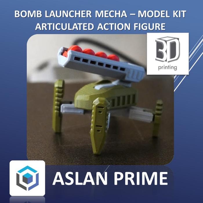 Jual BOMB LAUNCER MECH MECHA MODEL KIT POSEABLE JOINTED ACTION FIGURE ...