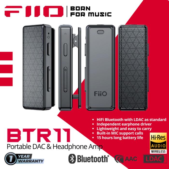 Jual FiiO BTR11 / BTR-11 / BTR 11 Portable Bluetooth DAC and Headphone Amplifier - Black ...