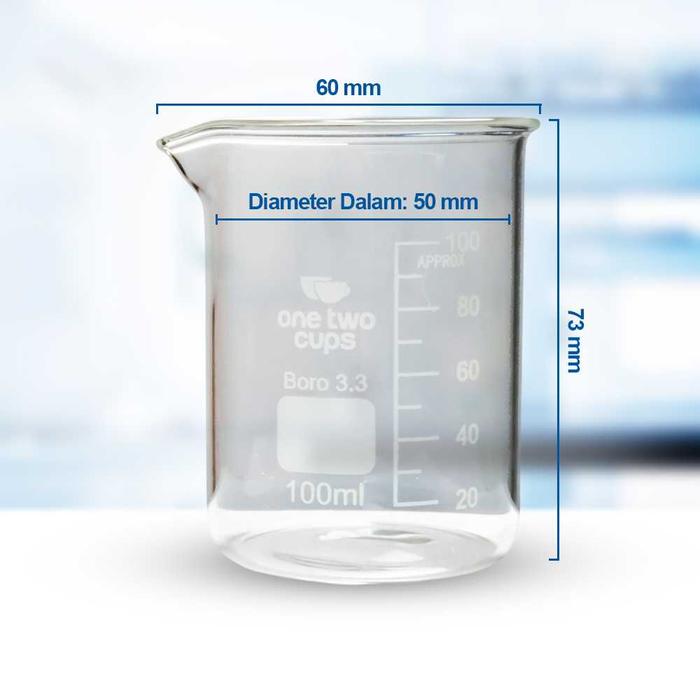 Promo Gelas Beker Glass Beaker Kimia Laboratorium 50 100 250 500 1000 ...