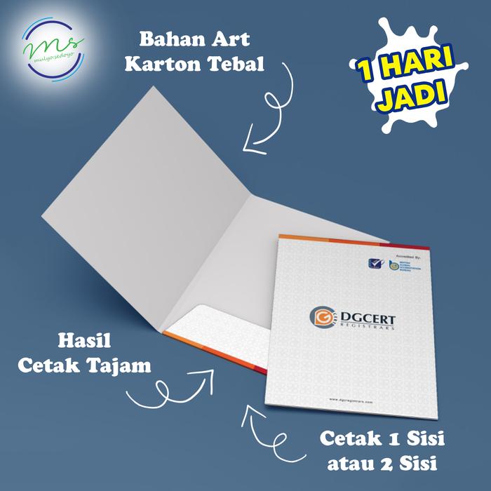 Jual Cetak Map Custom,Map Sekolah Map Kantor,Map Folder -Map Folio Full Colour Laminasi Doff ...