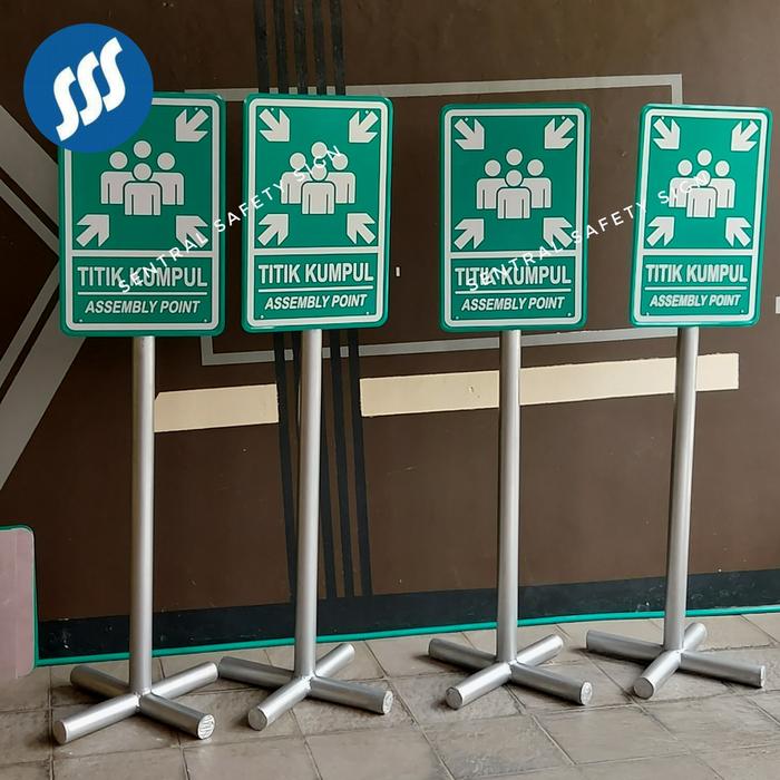 Jual Rambu Titik Kumpul 60x40cm Dan Tiang Moveable - Jakarta Barat ...