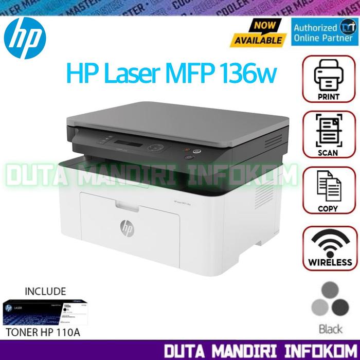 Promo HP Laserjet MFP M136A M136W M136NW I 136A 136W 136NW - Monochrome ...