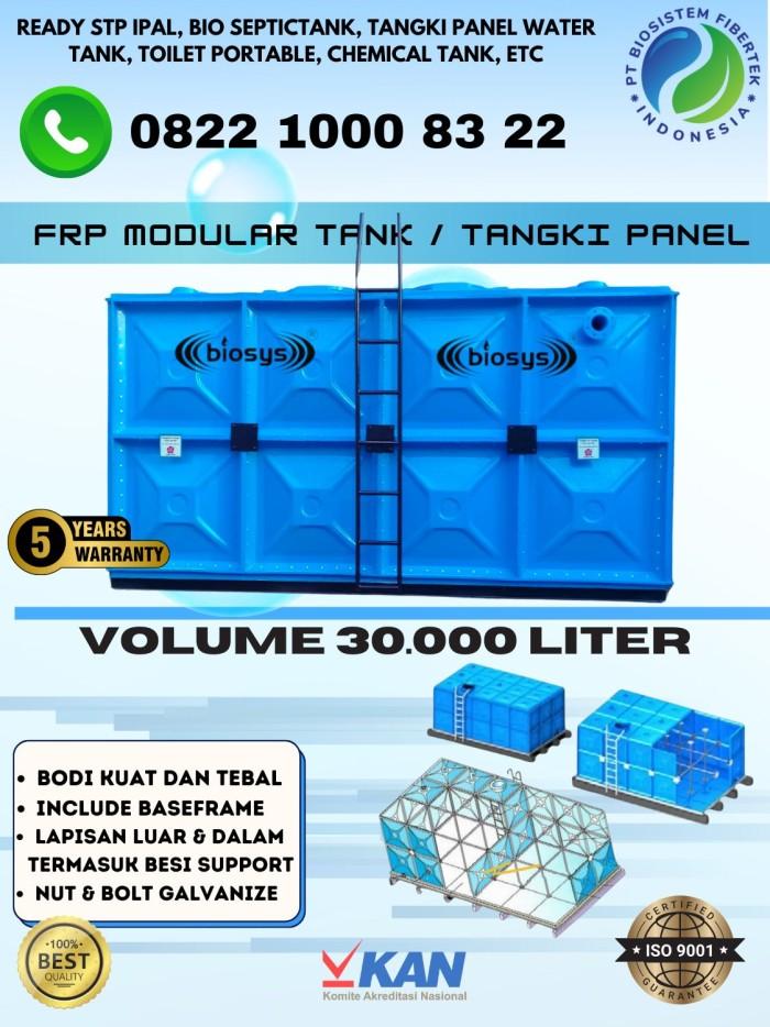 Jual Tangki Panel BIOSYS Volume 30 m3. FRP Modular Tank biotech sistem ...