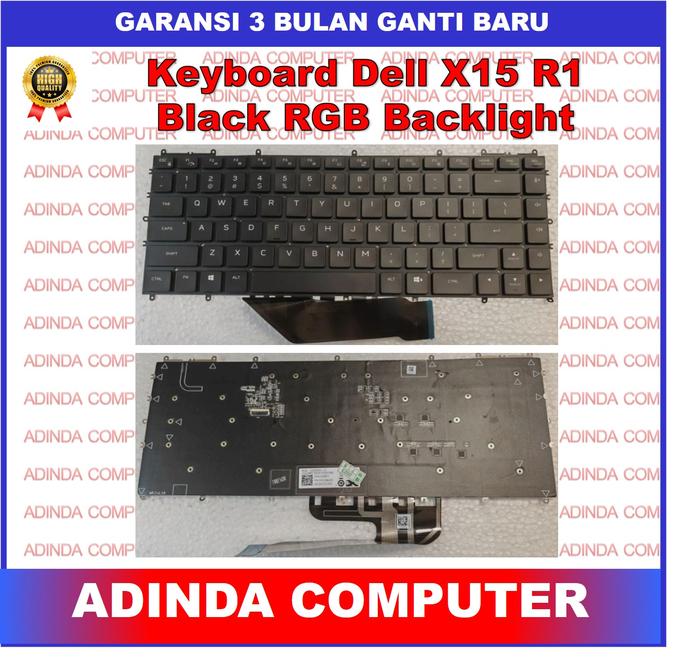Jual Keyboard Dell Alienware X15 R1 R2 Black RGB Backlight Backlit ...
