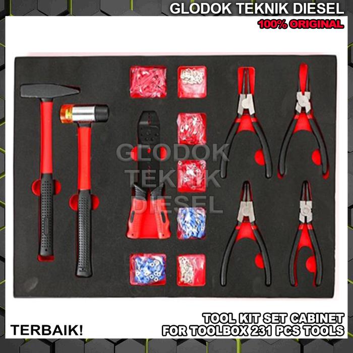 Jual Pazto Kotak Lemari Tool Box Cabinet Trolley 6 Drawer Troli 6 Laci ...