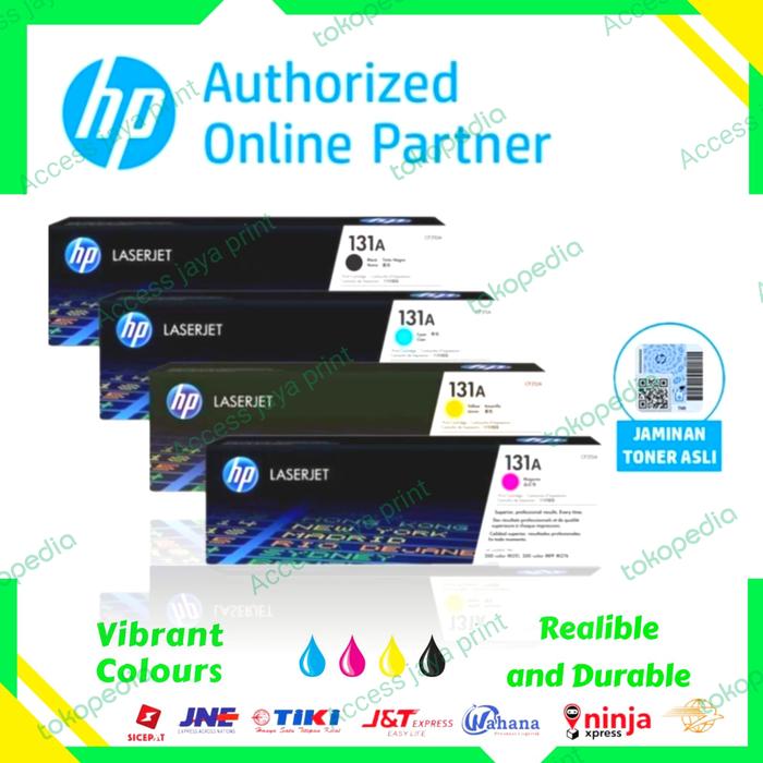 Jual Toner Hp 131A Full Set(4 Warna) Black & Color Original Cartridge ...