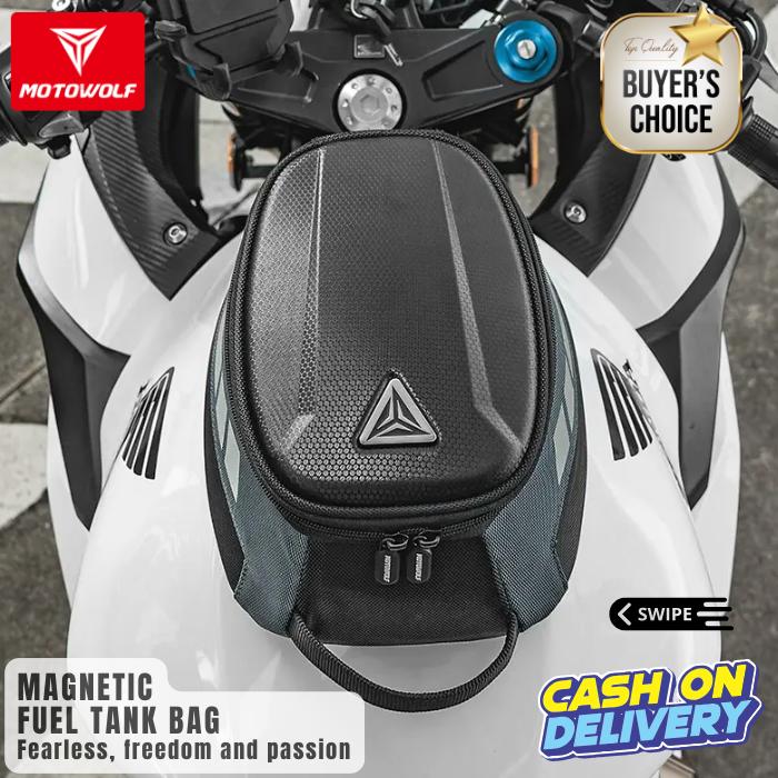 Promo Motowolf Tas Tangki Motor Magnetic Universal Tank Bag Waterproof ...