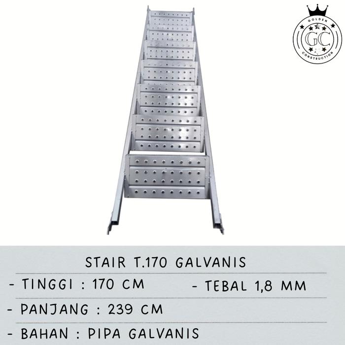 Jual stair galvanis , tangga galvanis T.170 CM - Kota Surabaya - golden ...