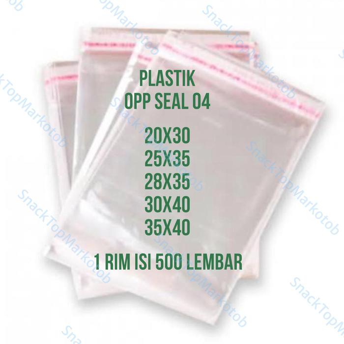 Jual Plastik Opp Seal All Variant / Tebal 04 TERMURAH / ISI 500 - 28x35 ...