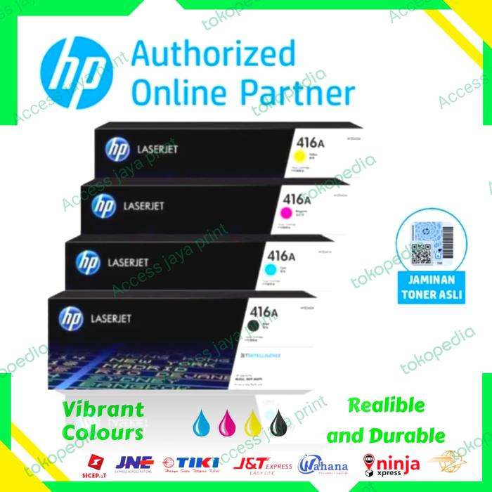 Jual Toner Hp 416A Full Set(4 Warna) Black and Color Original Cartridge ...