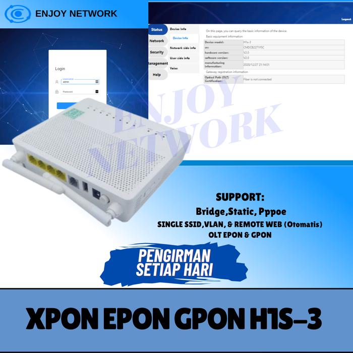 Jual XPON EPON GPON H1s3 Hs1-3 + Dengan Adaptor - Tanpa Adaptor - Kab ...
