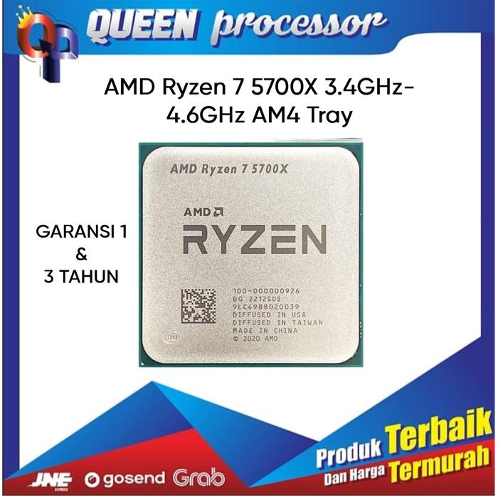 Jual PROCESSOR AMD RYZEN 7 R7 5700X 3.4GHz TRAY - GARANSI 3 TAHUN ...